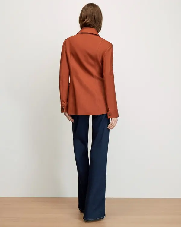 Veronica Beard Laramie Removable-collar Dickey Jacket