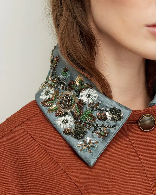 Veronica Beard Laramie Removable-collar Dickey Jacket