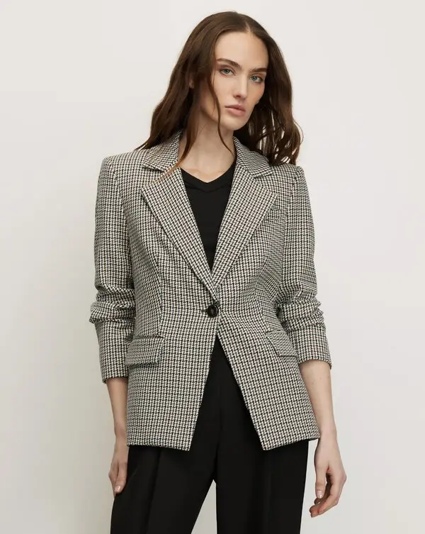 Veronica Beard Healy Houndstooth Dickey Jacket