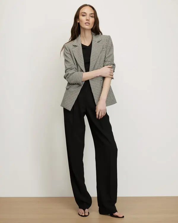Veronica Beard Healy Houndstooth Dickey Jacket