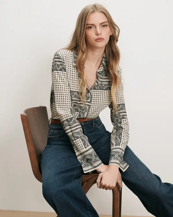 Veronica Beard Monique Button-down Blouse