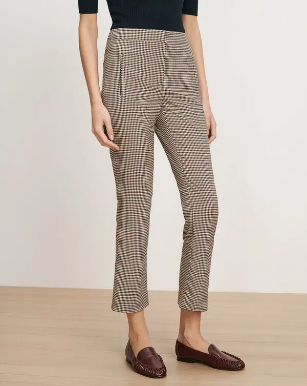 Veronica Beard Arte Kick-flare Pant Rust Navy Multi