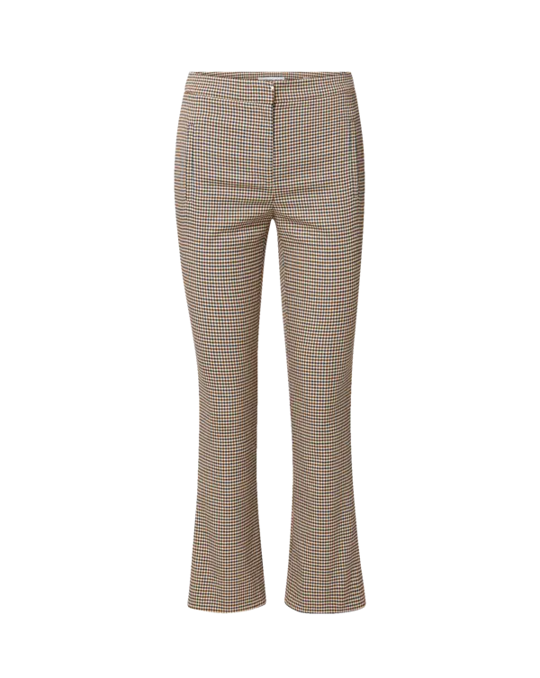 Veronica Beard Arte Kick-flare Pant Rust Navy Multi