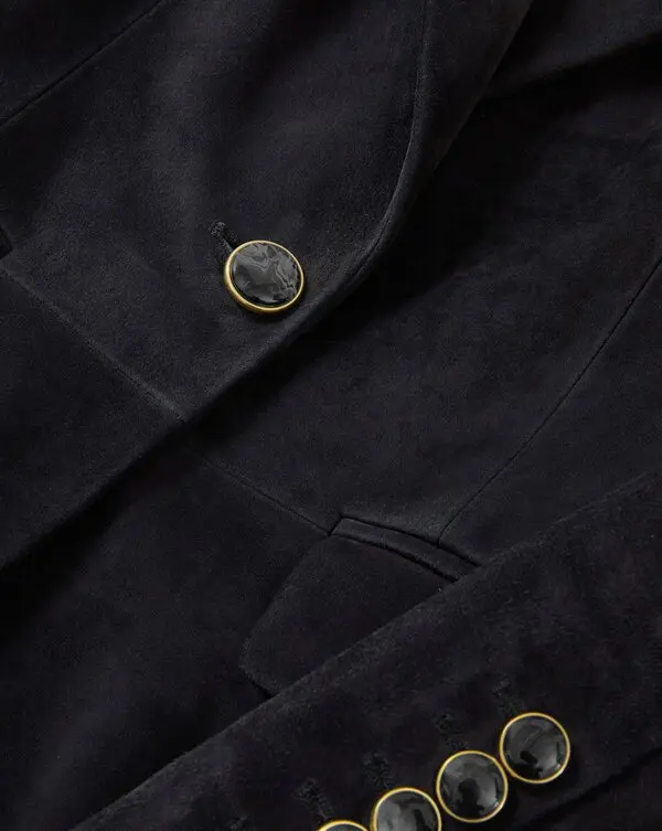 Veronica Beard Healy Suede Dickey Jacket