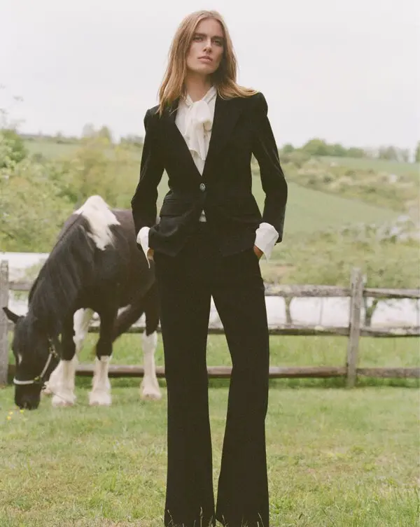 Veronica Beard Healy Suede Dickey Jacket