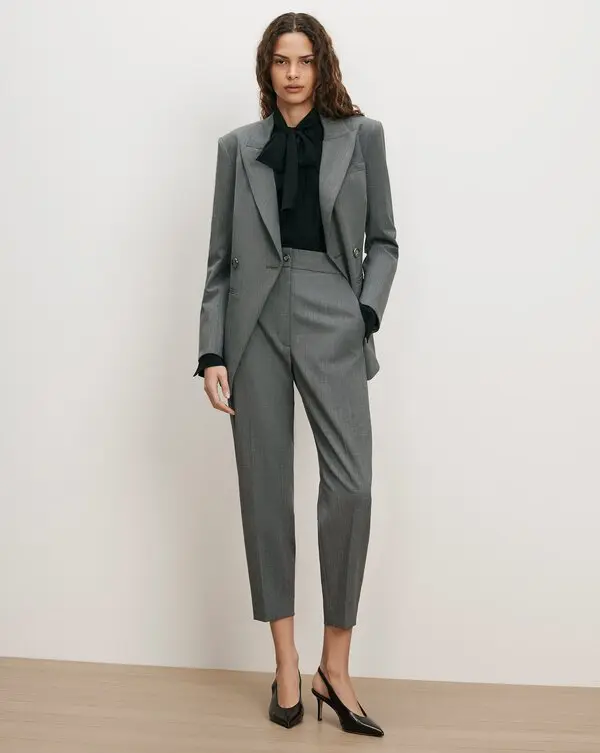 Veronica Beard Caven Slim Cropped Pant