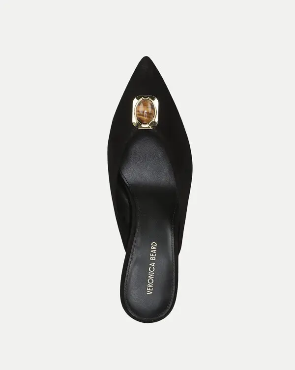 Veronica Beard Rochelle Cabochon Mule - Black