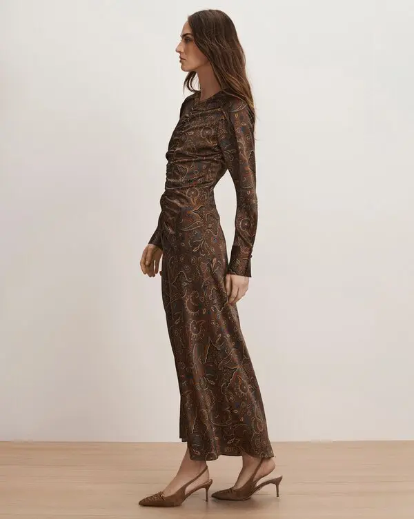 Veronica Beard Irma Stretch-silk Midi Dress