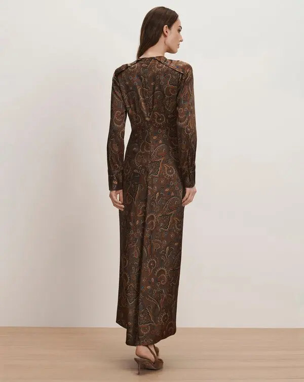 Veronica Beard Irma Stretch-silk Midi Dress