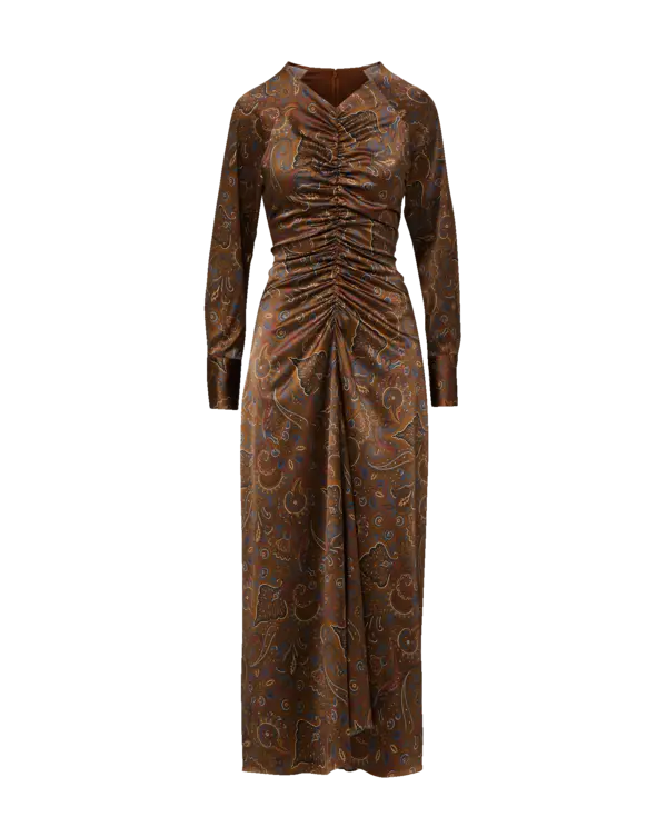 Veronica Beard Irma Stretch-silk Midi Dress