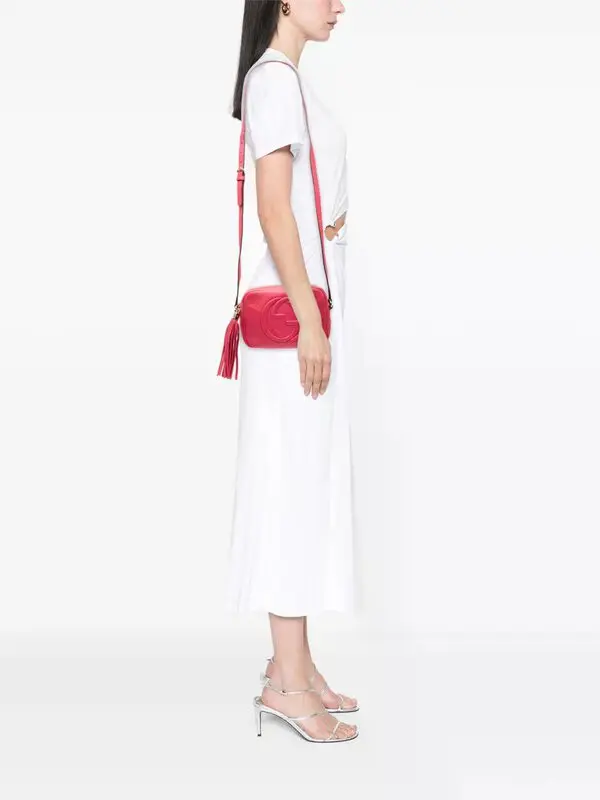 Gucci 2000-2015 Calfskin Soho Disco Crossbody Bag - Pink
