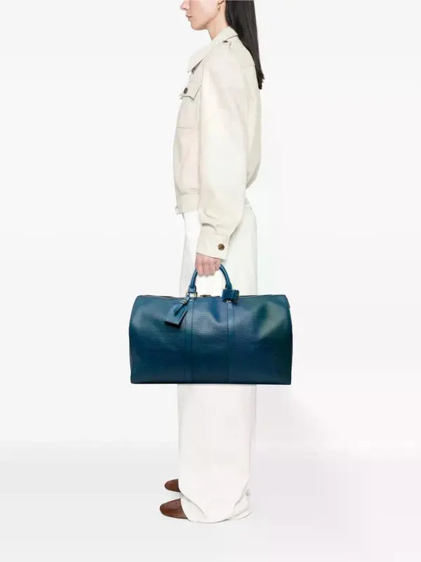 LOUIS VUITTON 1992 Epi Keepall 50 Travel Bag - Blue