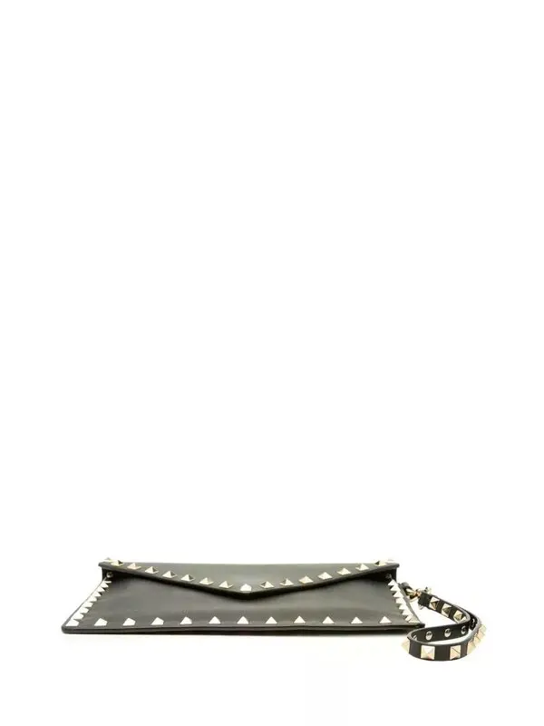 Valentino Garavani 2000-2017 Calfskin Rockstud Envelope Flat Wristlet Clutch Bag