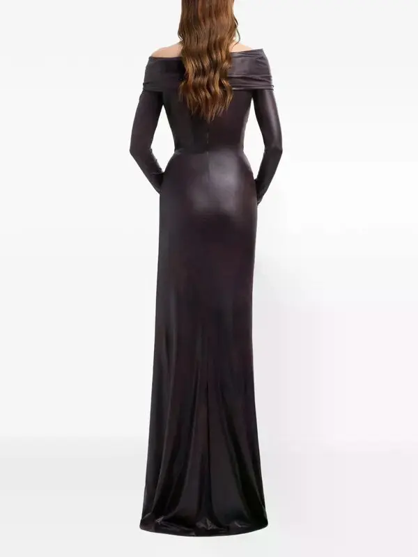 Elie Saab Off-the-shoulder Draped Maxi Dress