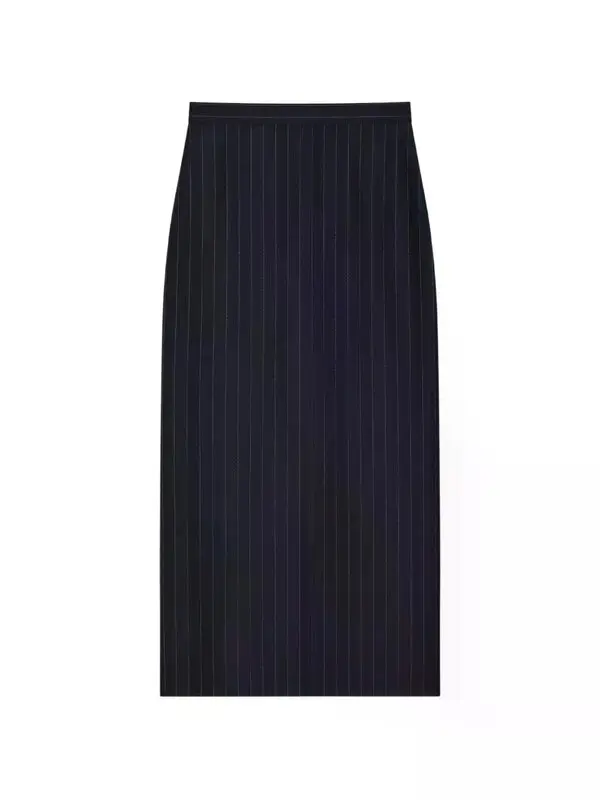 Givenchy Midi Striped Skirt In Wool