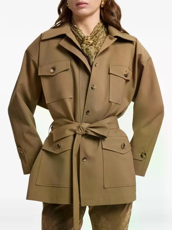 Elie Saab Belted Multi-pocket Jacket