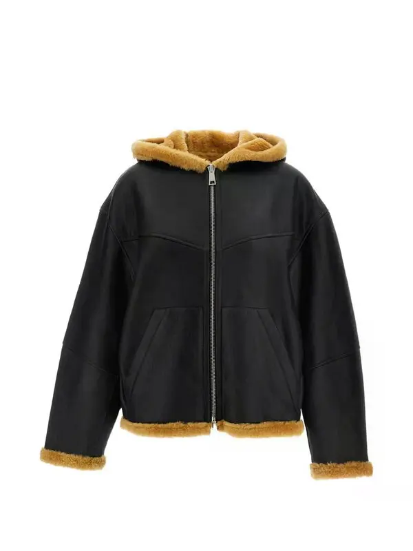 HALFBOY Reversible Hooded Shearling Jacket