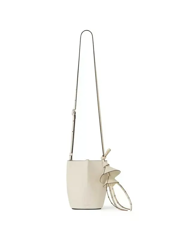Givenchy Nano Snap Bucket Bag In Grained Leather - Neutrals