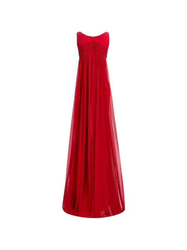 Elie Saab Ruched-bodice Maxi Dress