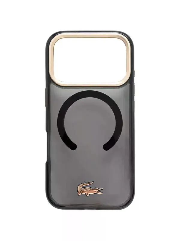 Lacoste Logo-plaque Translucent Iphone Case - Grey