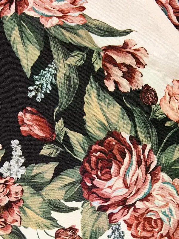 Farm Rio Floral-print Wrap Blouse