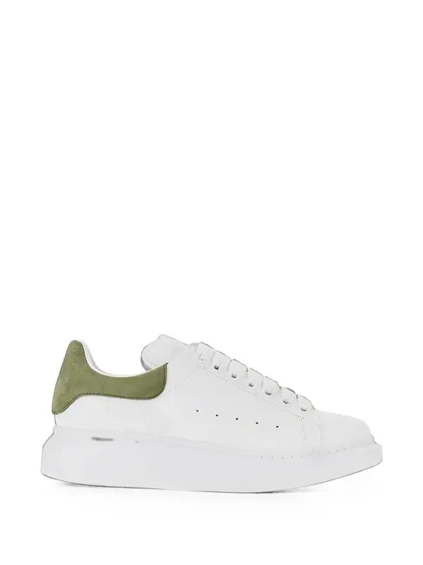 Alexander McQueen Oversized Leather Sneakers - White