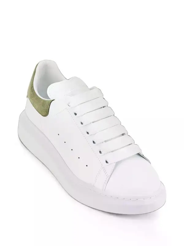 Alexander McQueen Oversized Leather Sneakers - White