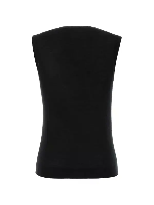 Fendi V-neck Cashmere Top
