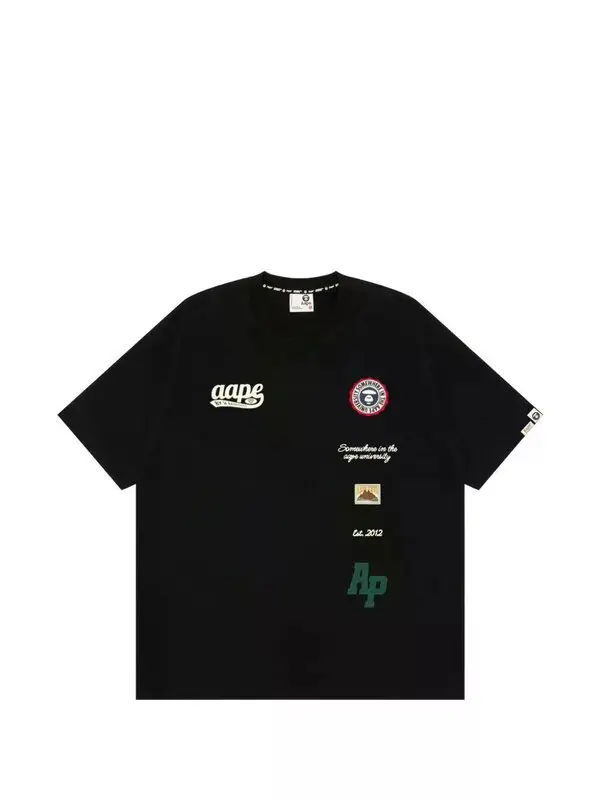 AAPE BY *A BATHING APE Aapeunvs Embroidered-logo T-shirt
