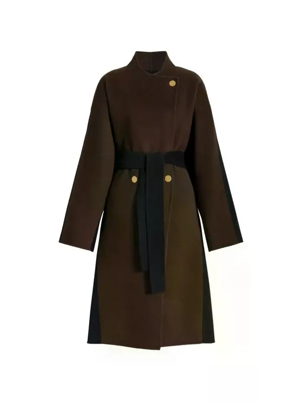 Alberta Ferretti Belted Double-breasted Coat