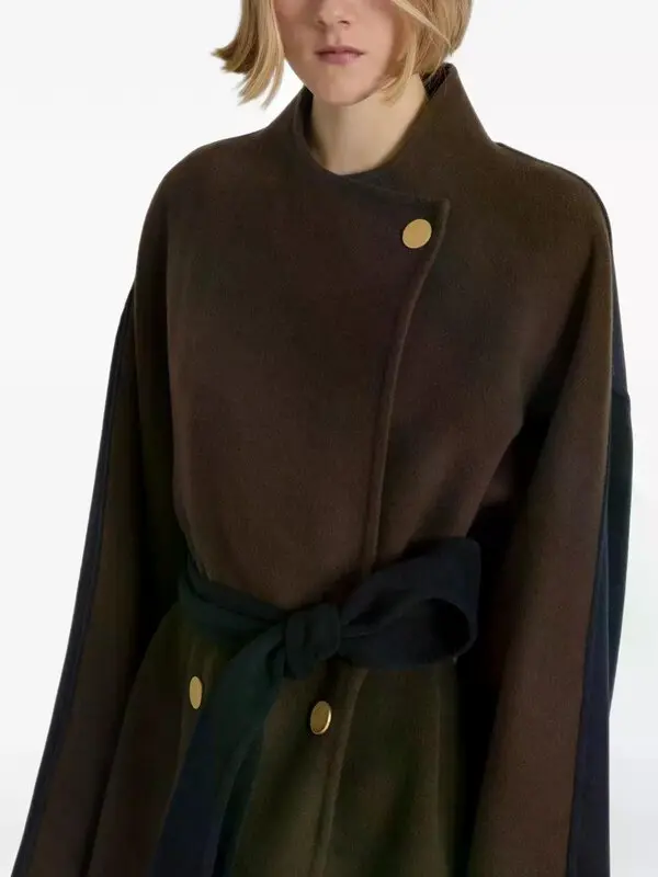 Alberta Ferretti Belted Double-breasted Coat