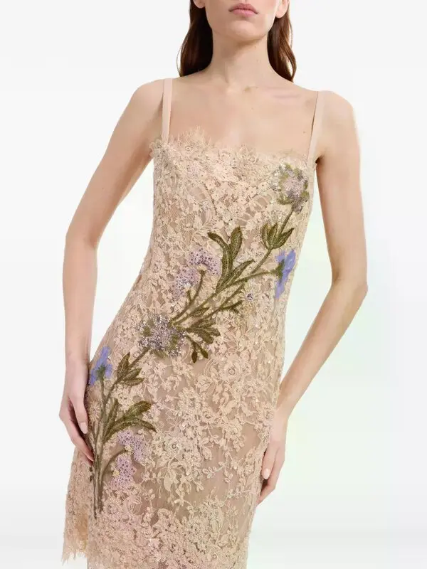 Elie Saab Floral-lace Mini Dress
