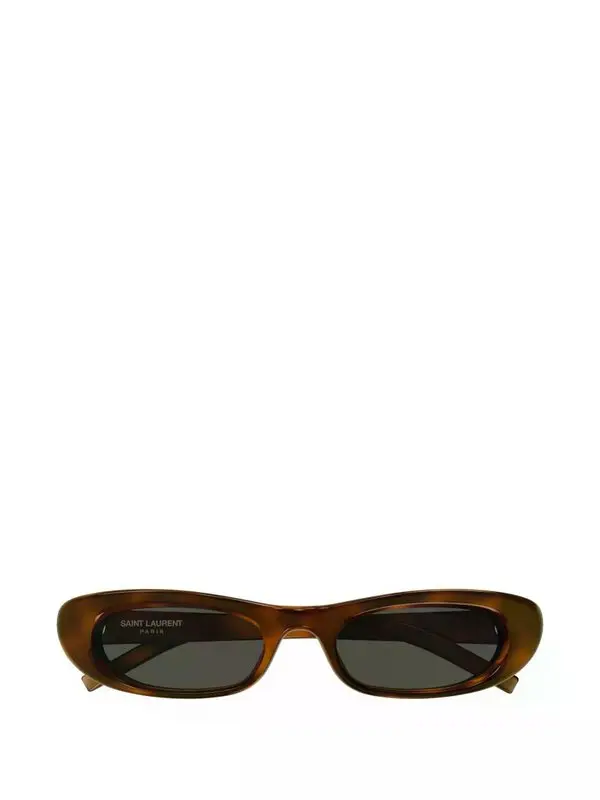 Saint Laurent Tortoiseshell-effect Cat-eye Sunglasses - Brown