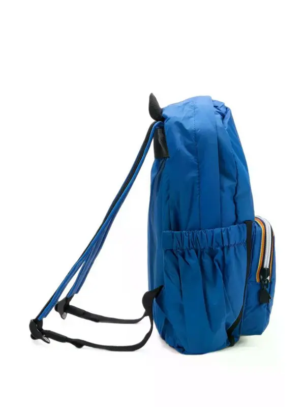 K-WAY Striped-zip Logo-patch Backpack