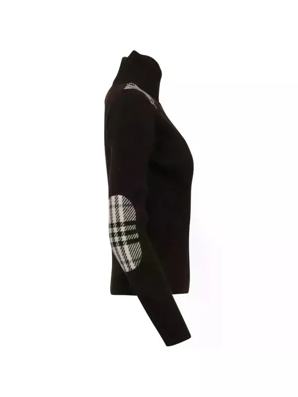 Burberry 2020s Checked Turtleneck Sweater