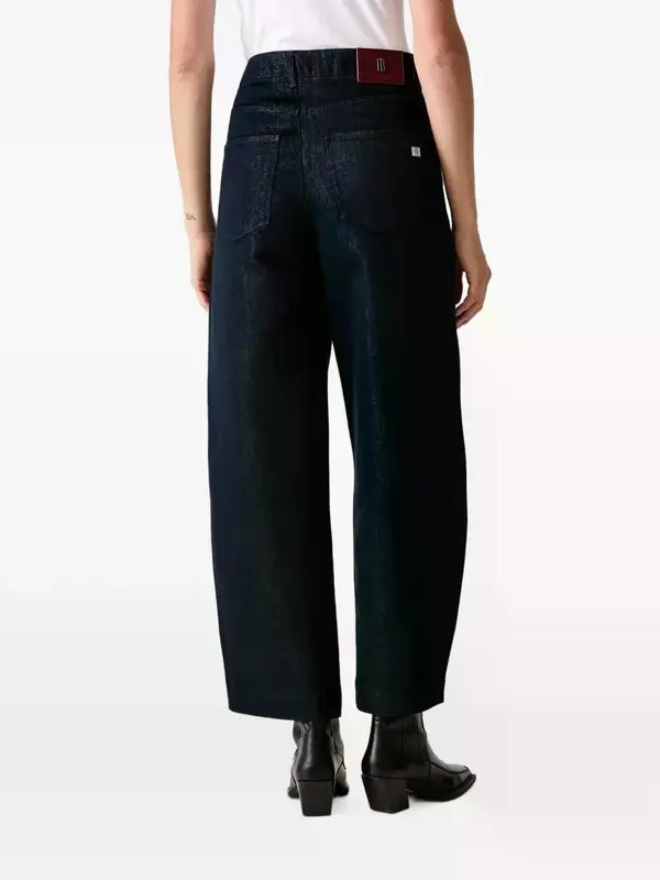 FRACOMINA Coated Balloon-fit Jeans