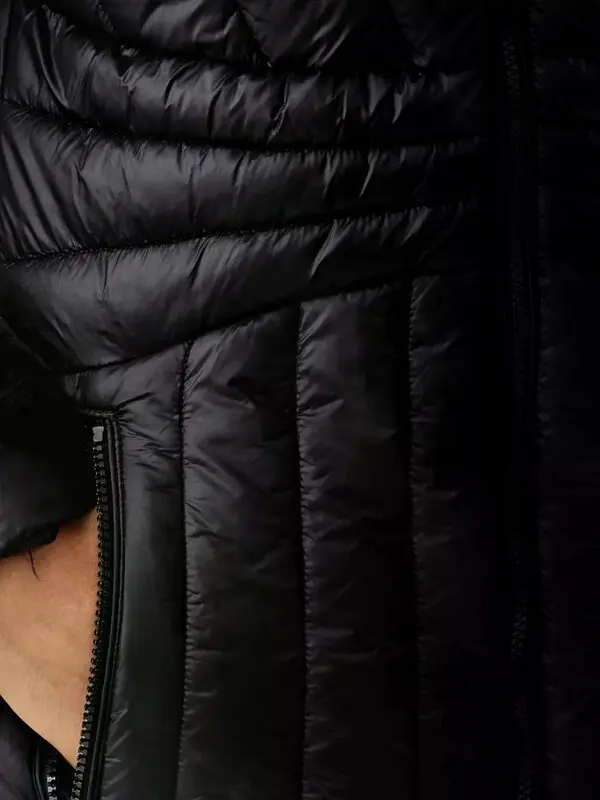 Dkny Faux-fur Trim Quilted Jacket