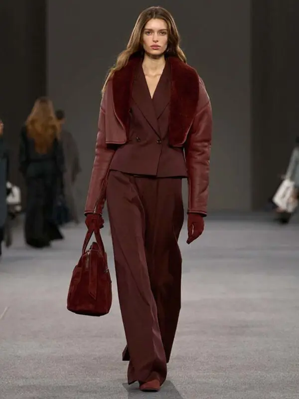 Max Mara Denim-effect Wool Double-breasted Jacket