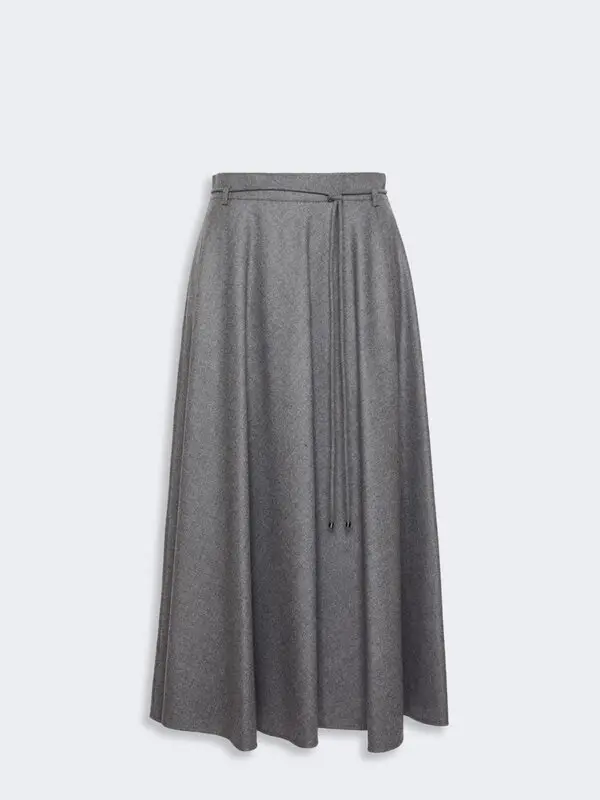 Max Mara Flared Cashmere Foule Skirt