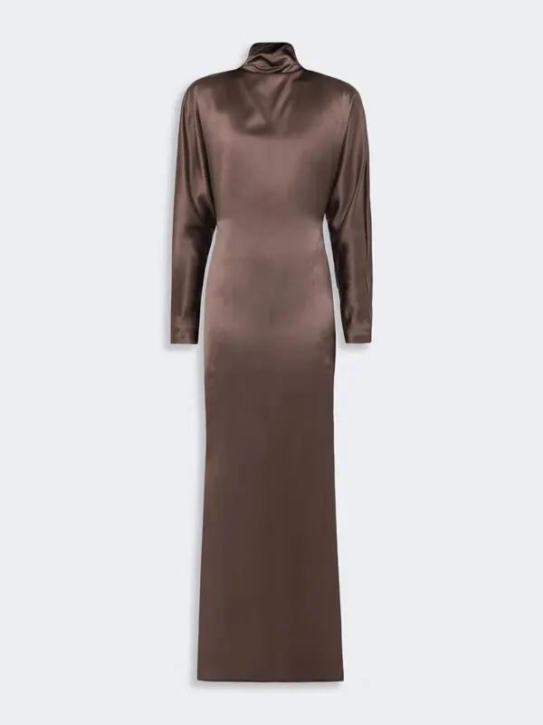 Max Mara Long Silk-satin Dress