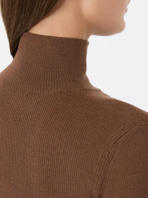 Max Mara Wool Yarn Polo-neck Sweater