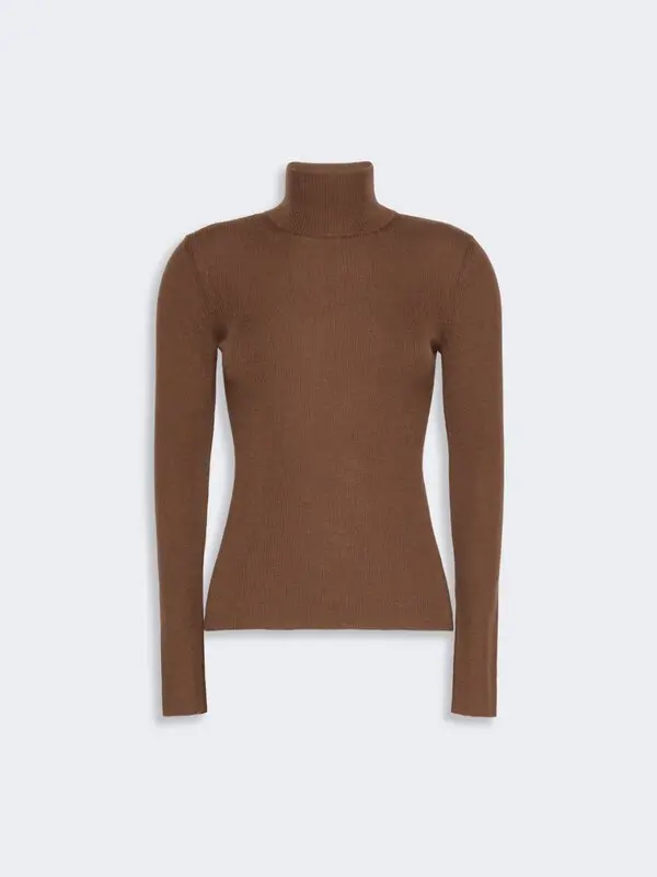 Max Mara Wool Yarn Polo-neck Sweater