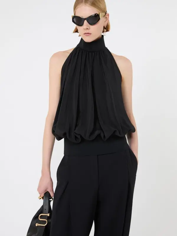 Max Mara Sleeveless Pure Silk Top