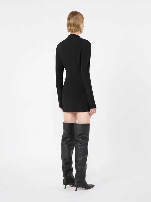 Max Mara Stretch Viscose-blend Hourglass Dress