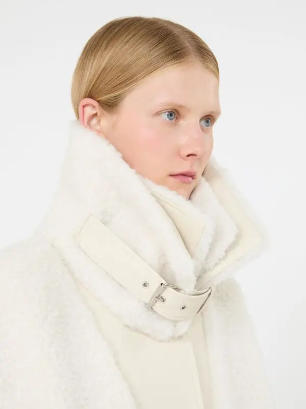 Max Mara Short Furry Jersey Jacket