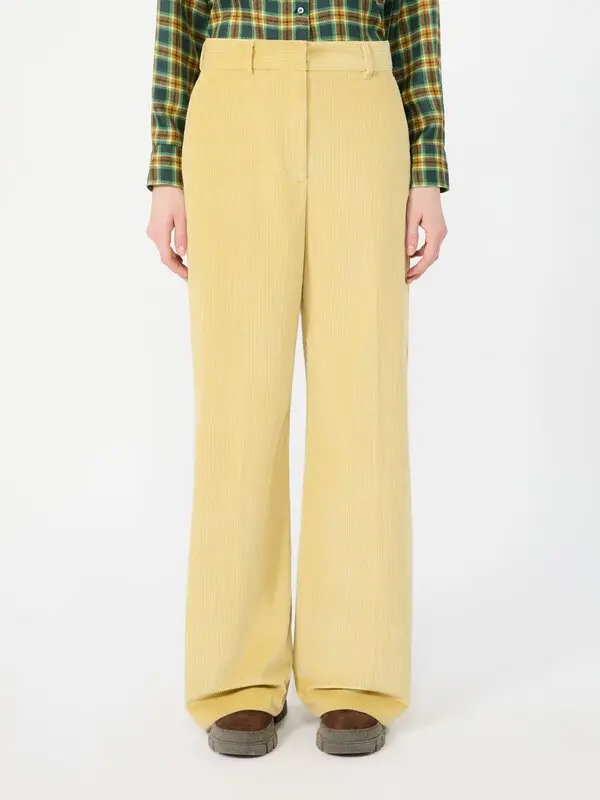 Max Mara Cotton Velvet Trousers