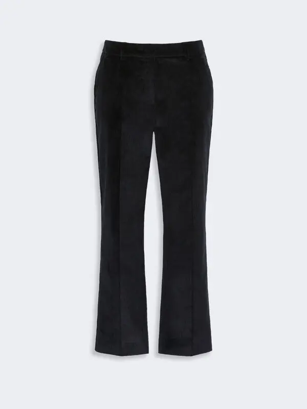 Max Mara Cotton Velvet Cropped Trousers