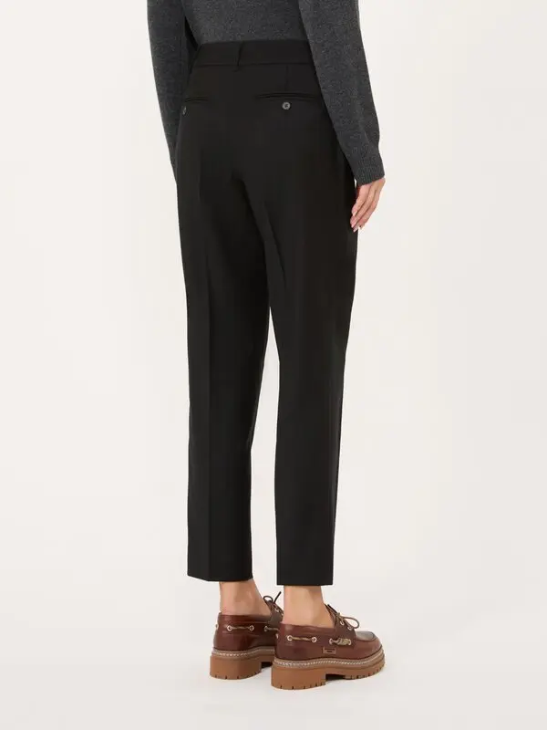Max Mara Stretch-flannel Cropped Trousers
