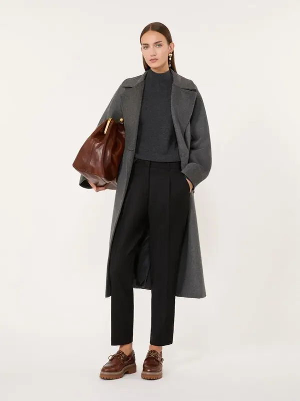 Max Mara Stretch-flannel Cropped Trousers