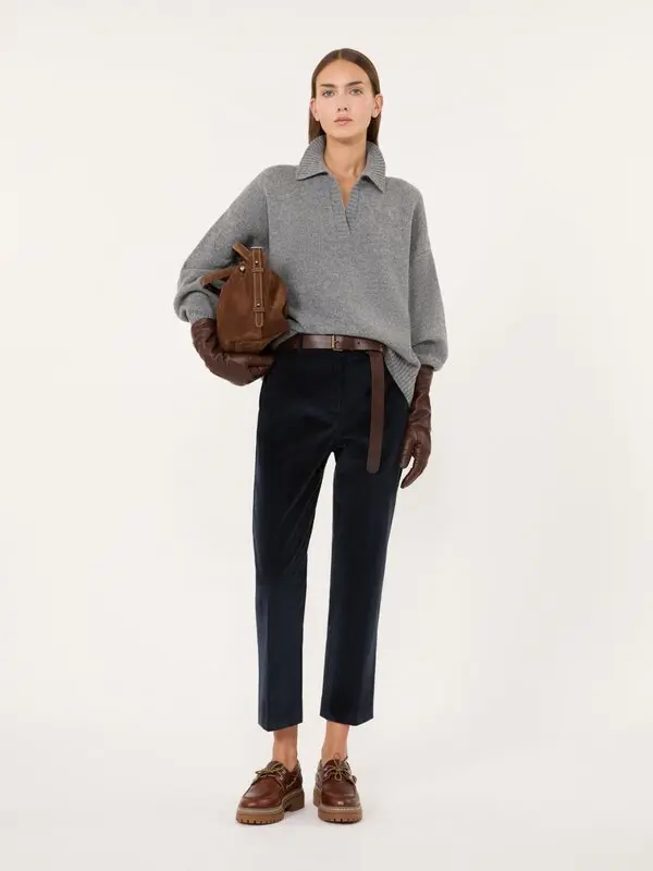 Max Mara Wool Yarn Polo Shirt